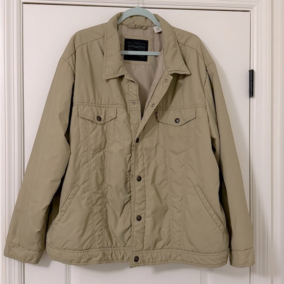 Levi's | Jackets & Coats | Levis Mens Button Up Puffer Jacket | Poshmark